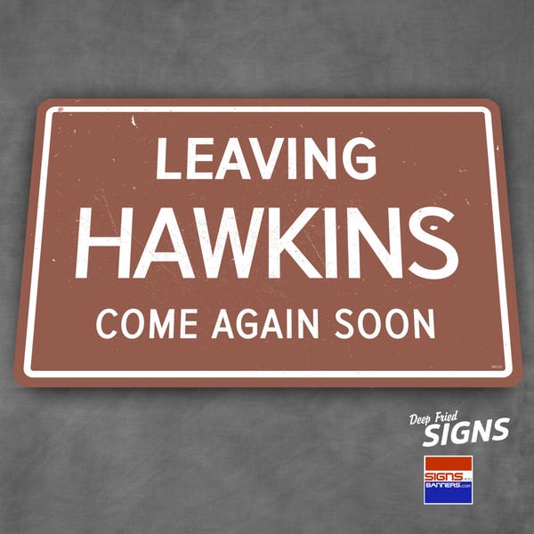 Welcome to Hawkins Sign - Etsy