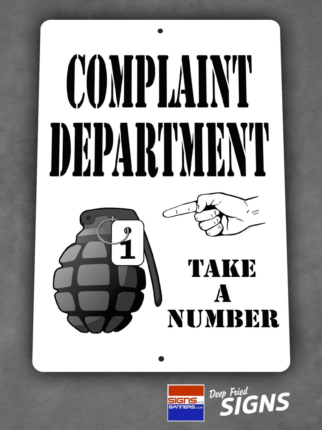 Complaint Department Plastic Sign - 00026 - Etsy