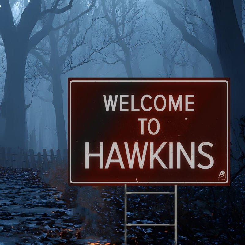 Welcome to Hawkins Sign - Etsy