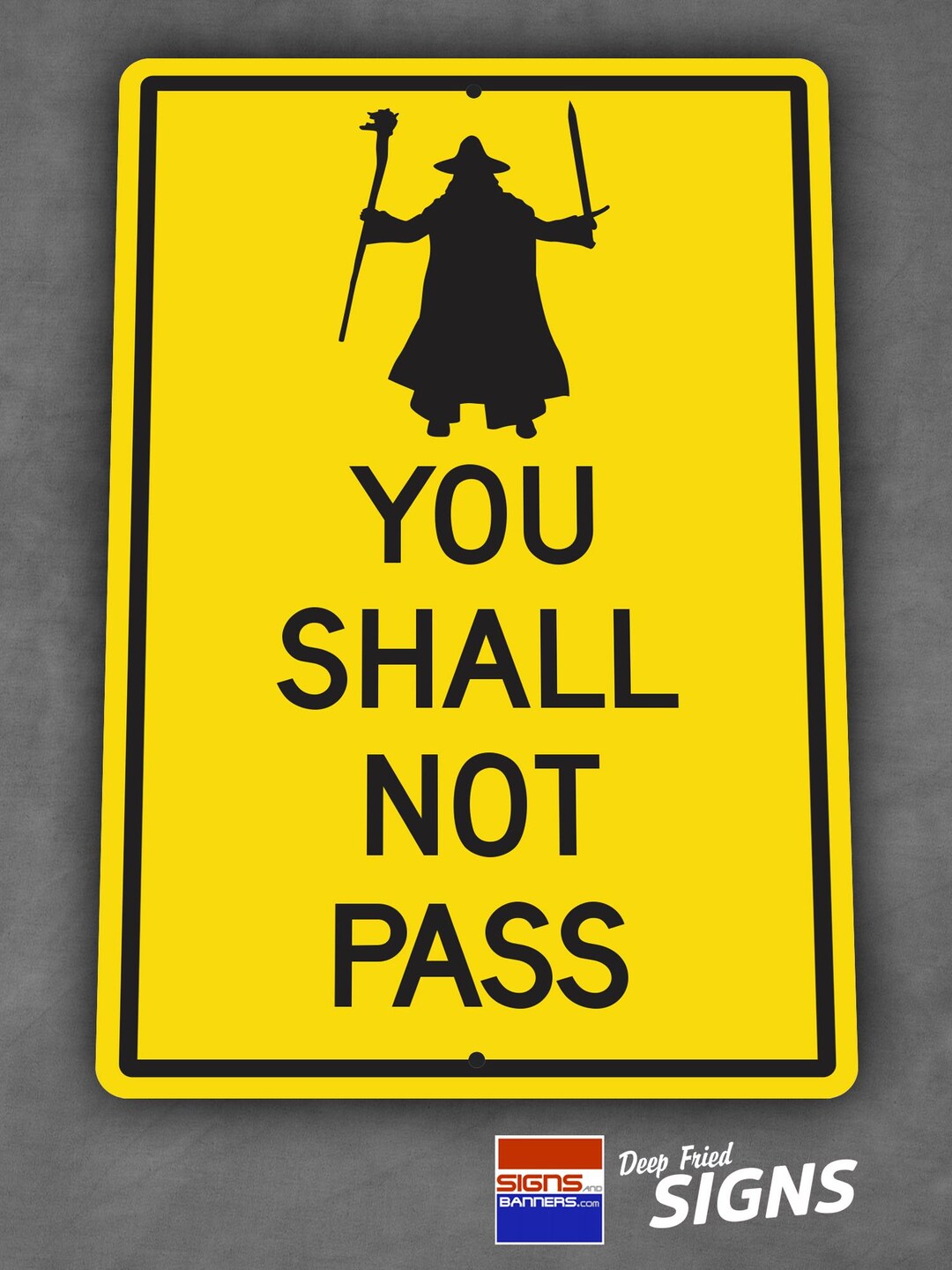 You Shall Not Pass Plastic Sign - 00110 - Etsy