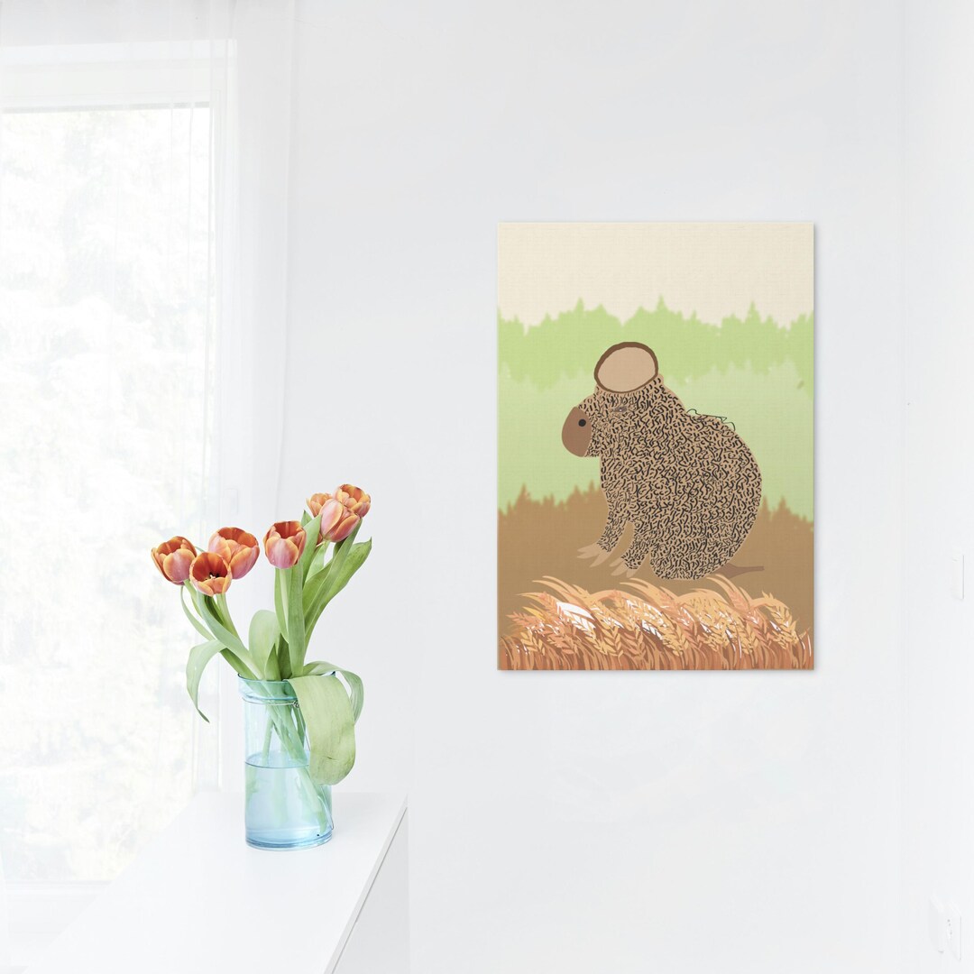 A Drawed Kapibara by the Kid - Etsy
