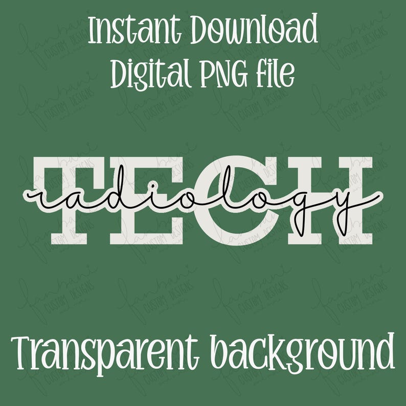 Radiology Tech Digital PNG File - Etsy