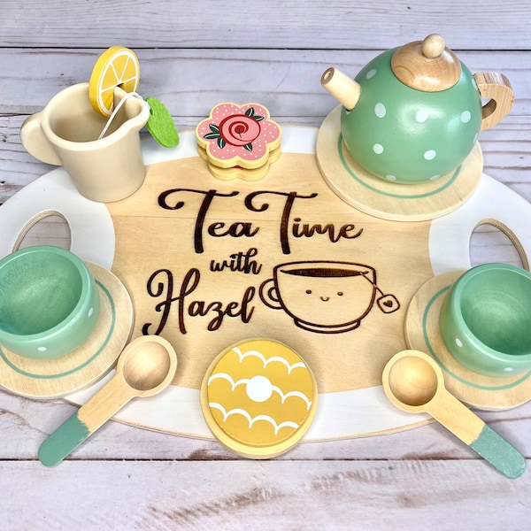 Wooden Tea Set - Etsy