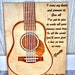 Guitar Sign With Any Song Lyrics. Custom Made. Great Gift for - Etsy