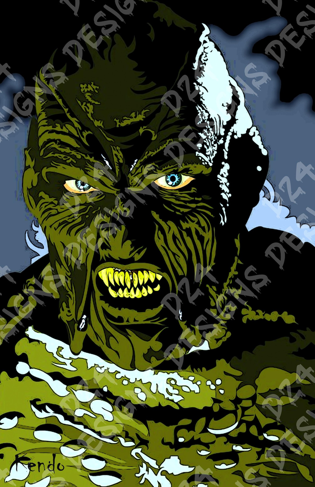 The Creeper, Jeepers Creepers, 11x17 Horror Custom Artwork, Jonathan ...