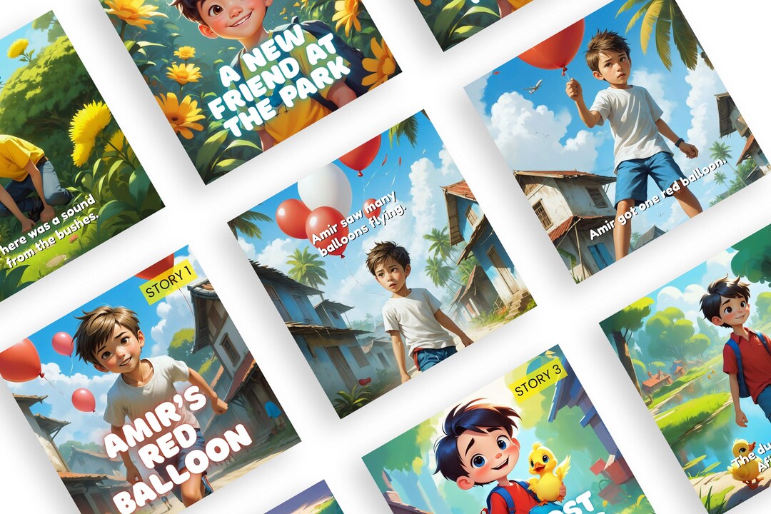 3 Printable Kids Storybooks Bundle – Boy Adventures – Digital Download ...