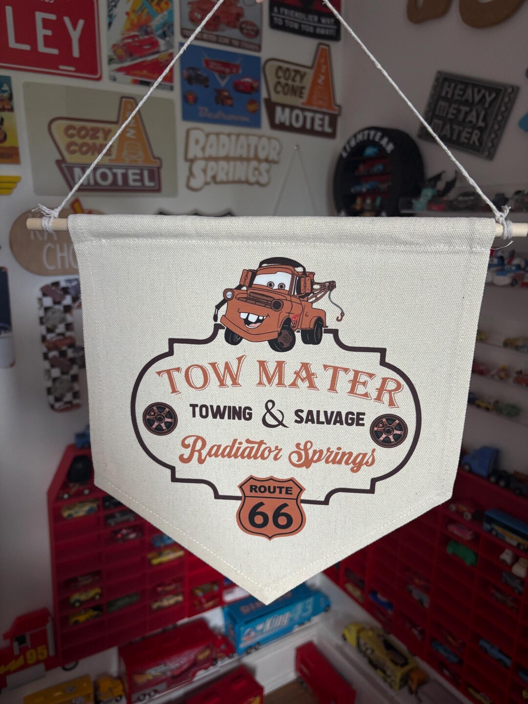 Tow Mater Cars Mechanic Workshop Bedroom Sign / Cars / Mcqueen / LMQ ...