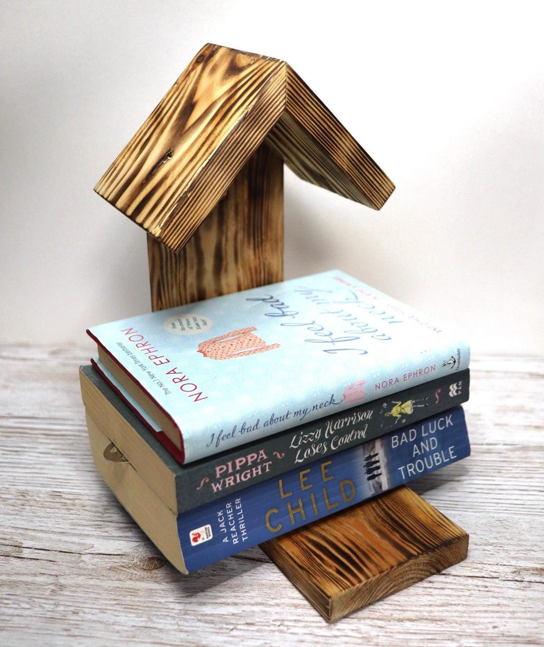 Handcrafted Wooden Book Saver and Shelf - Etsy