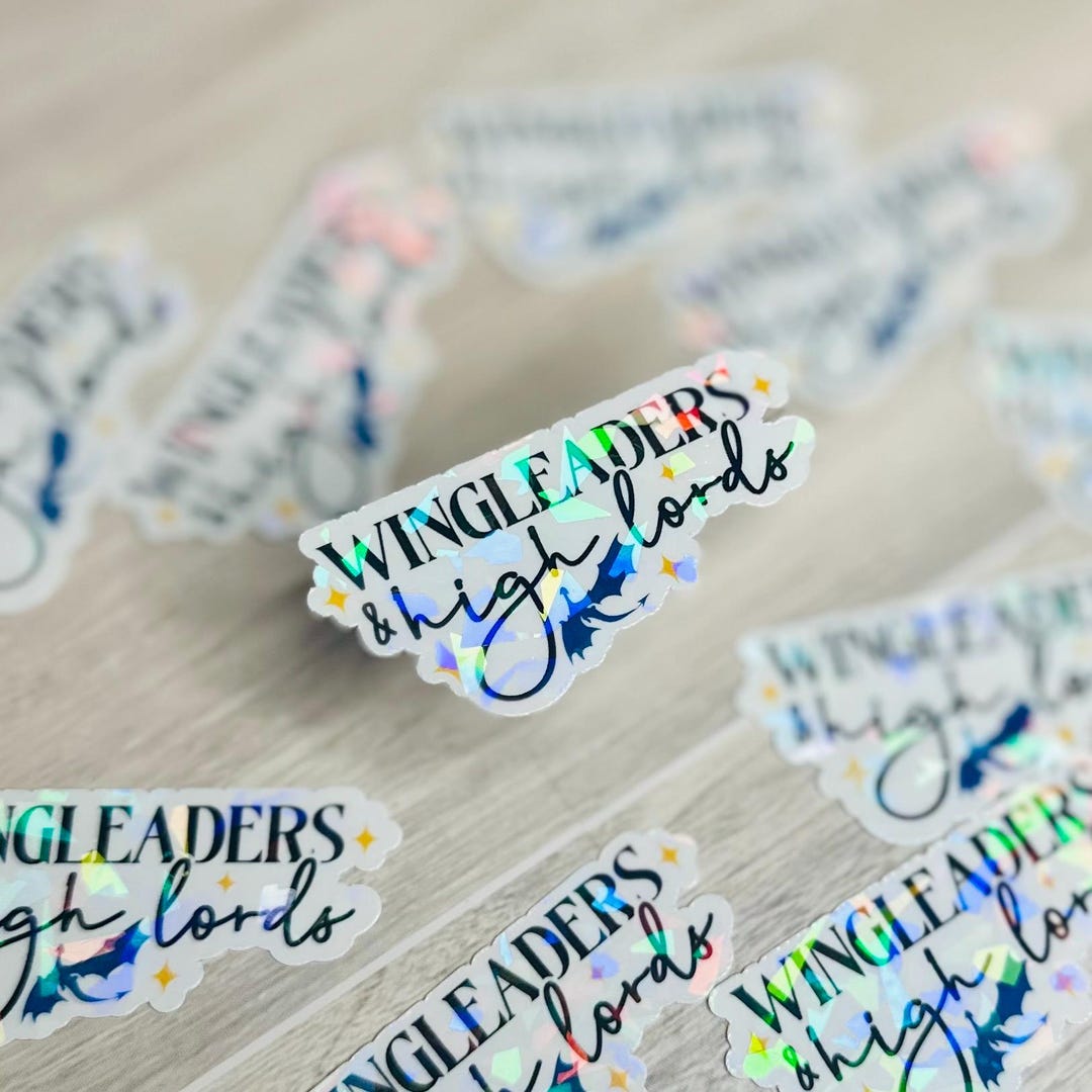 Wingleaders & High Lords | ACOTAR Themed Bookish Vinyl Kindle Sticker ...