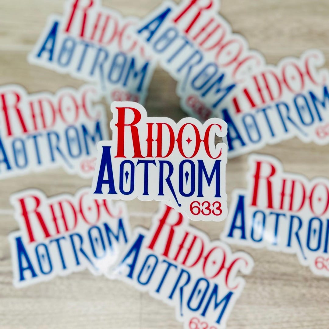 Ridoc for President Sticker: Fourth Wing Inspired, Sarcastic Kindle ...