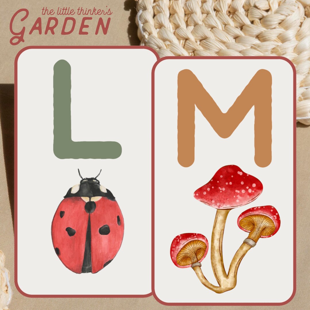 Blossom With Abcs Letter Wall Cards | Nature Alphabet Flashcards A-Z ...