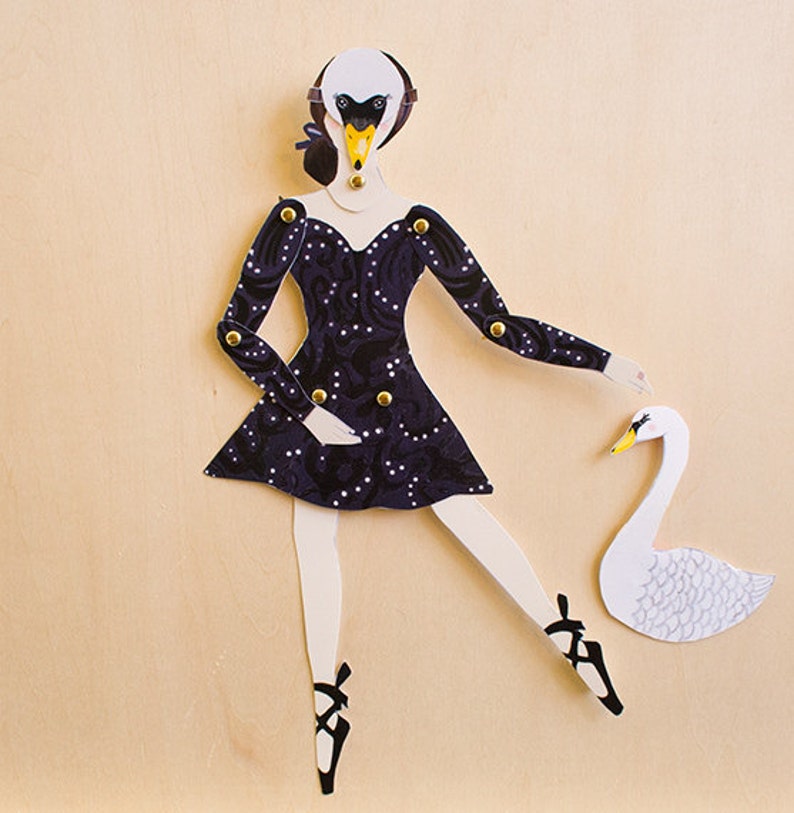 My Little Ballerina Paper Doll - Etsy