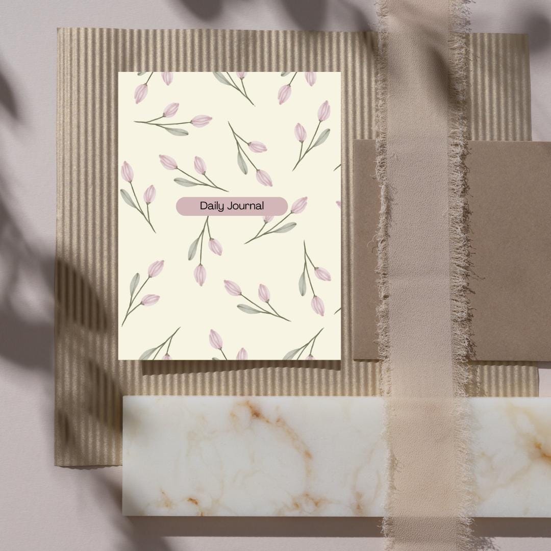 Pastel Flower Daily Journal: Printable Diary (digital Download) - Etsy