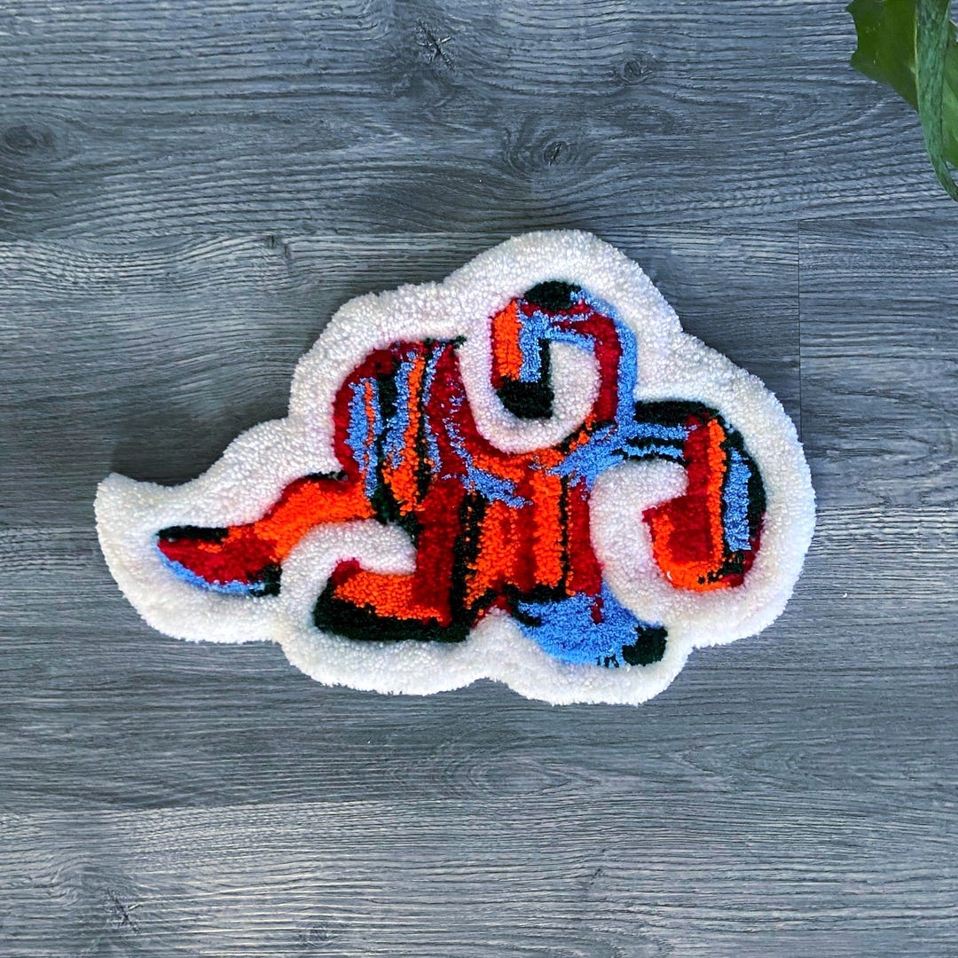 Akatsuki Cloud Rug | Naruto Home Decor | Anime Fan Gift - Etsy