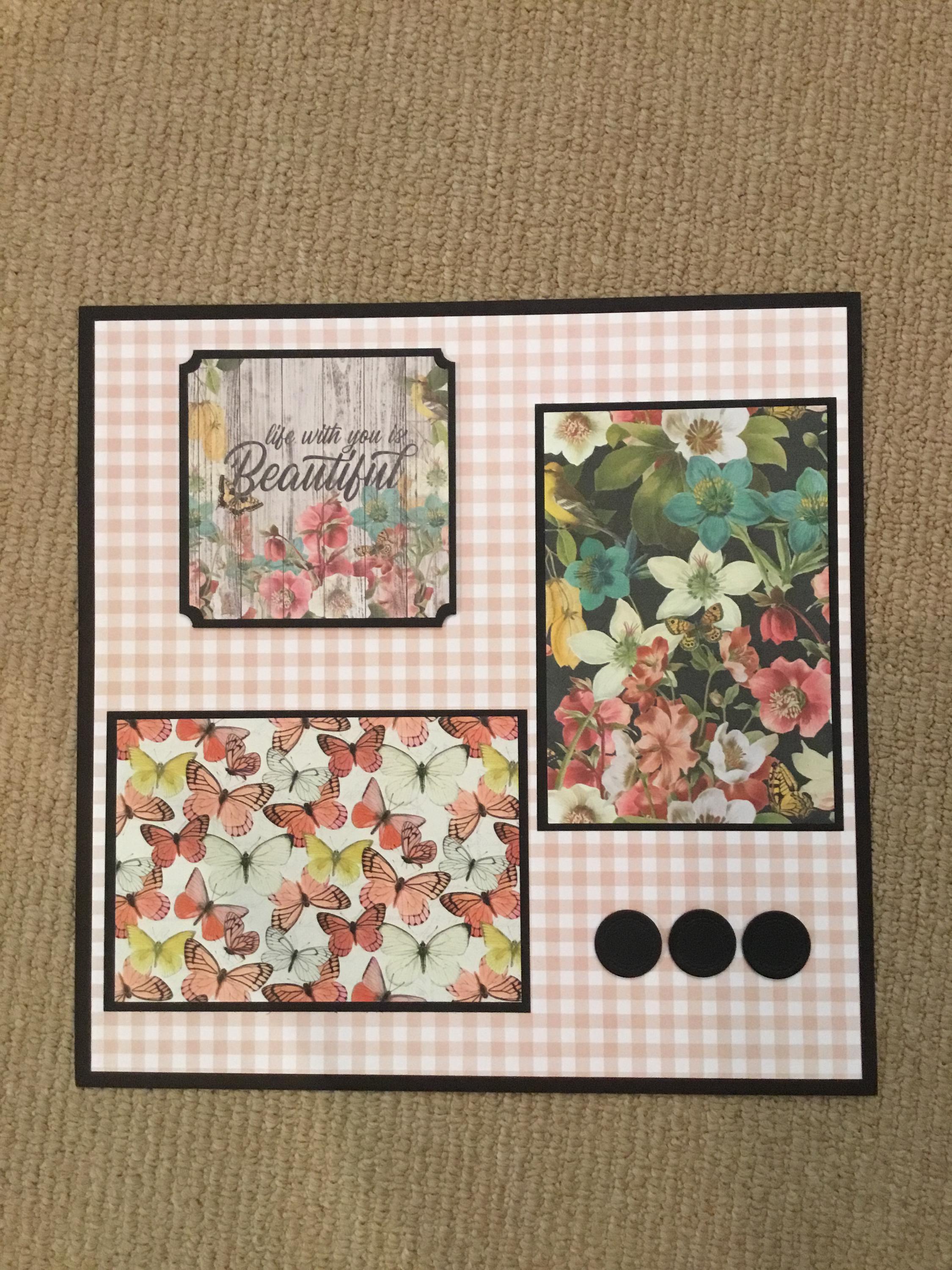 2 Page Pre-finished Scrapbook Layouts 12 X 12 - Etsy