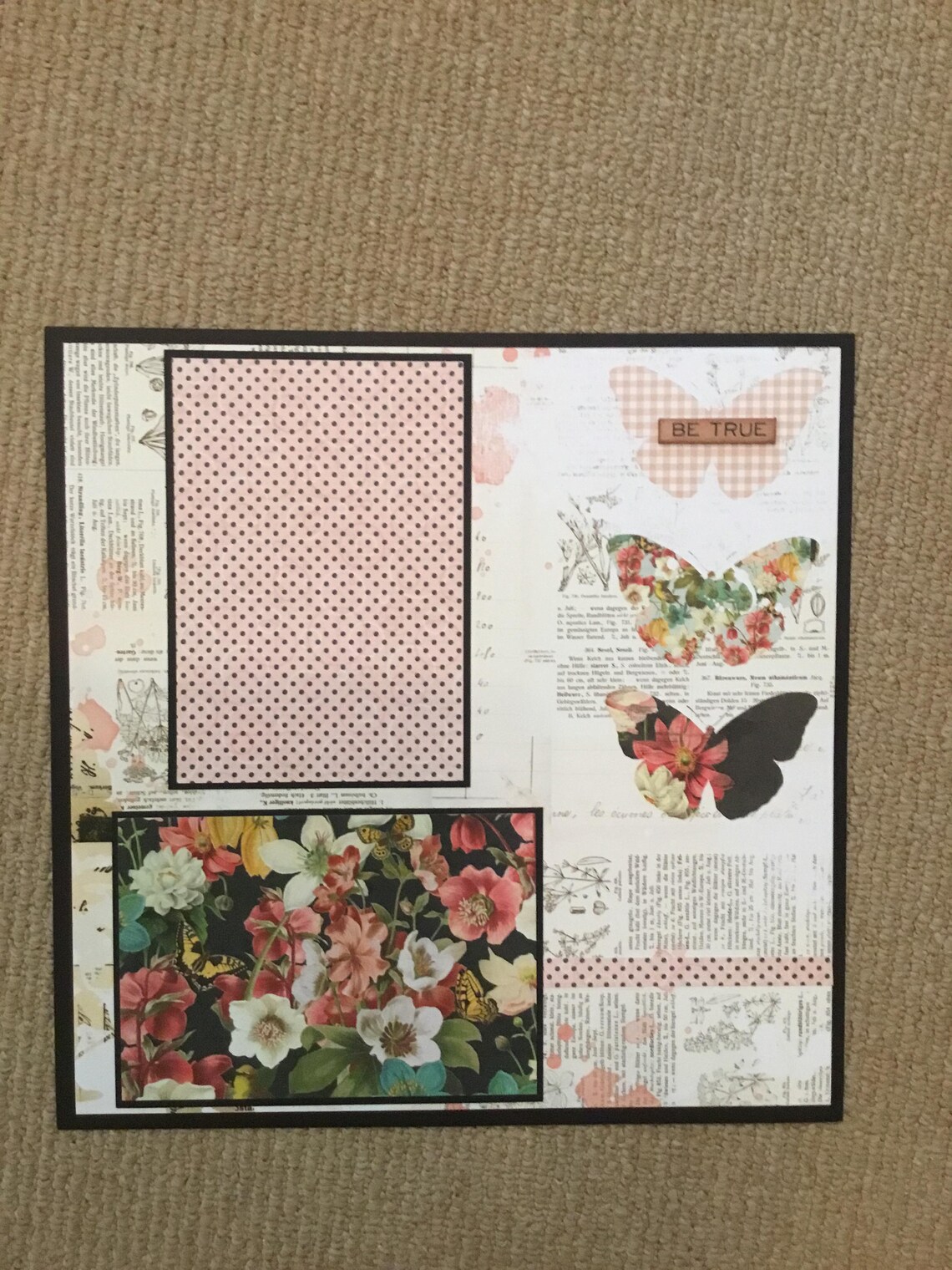 2 Page Pre-finished Scrapbook Layouts 12 X 12 - Etsy