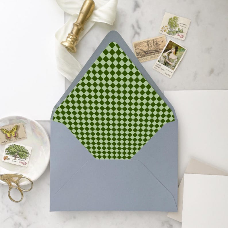 Green Wedding Invitation Suite Template Wedding Invite Chic Wedding ...