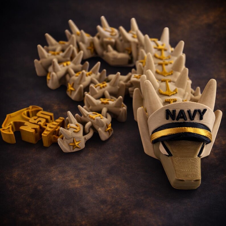 Navy Dragon – 3D Printed Military Desk Decor - Etsy