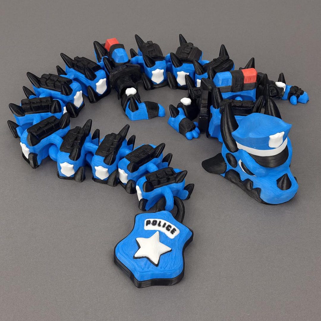 Articulating Police Dragon (18") - Etsy