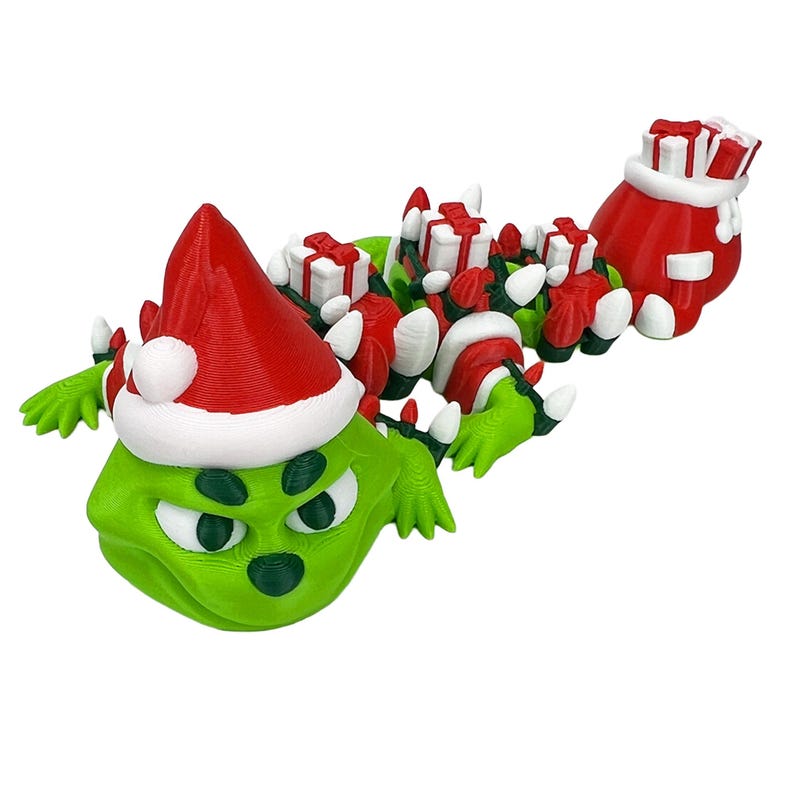 Mini Grinch-inspired Christmas Dragon - Etsy