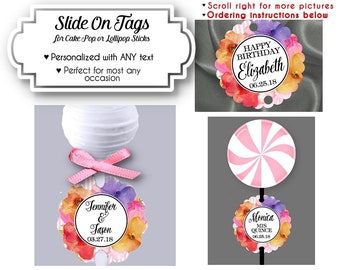 Cake pop tags | Etsy