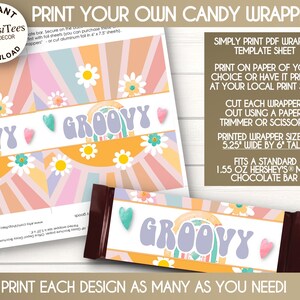 PRINTABLE | Baby Shower | Candy Bar Wrapper Templates | Groovy Baby ...