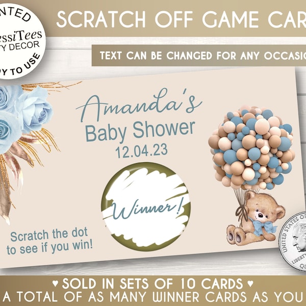 Baby Shower Scratch - Etsy