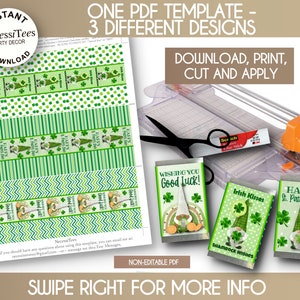 PRINTABLE Mini Candy Wrappers | Party Favors | Happy St. Patrick's Day ...
