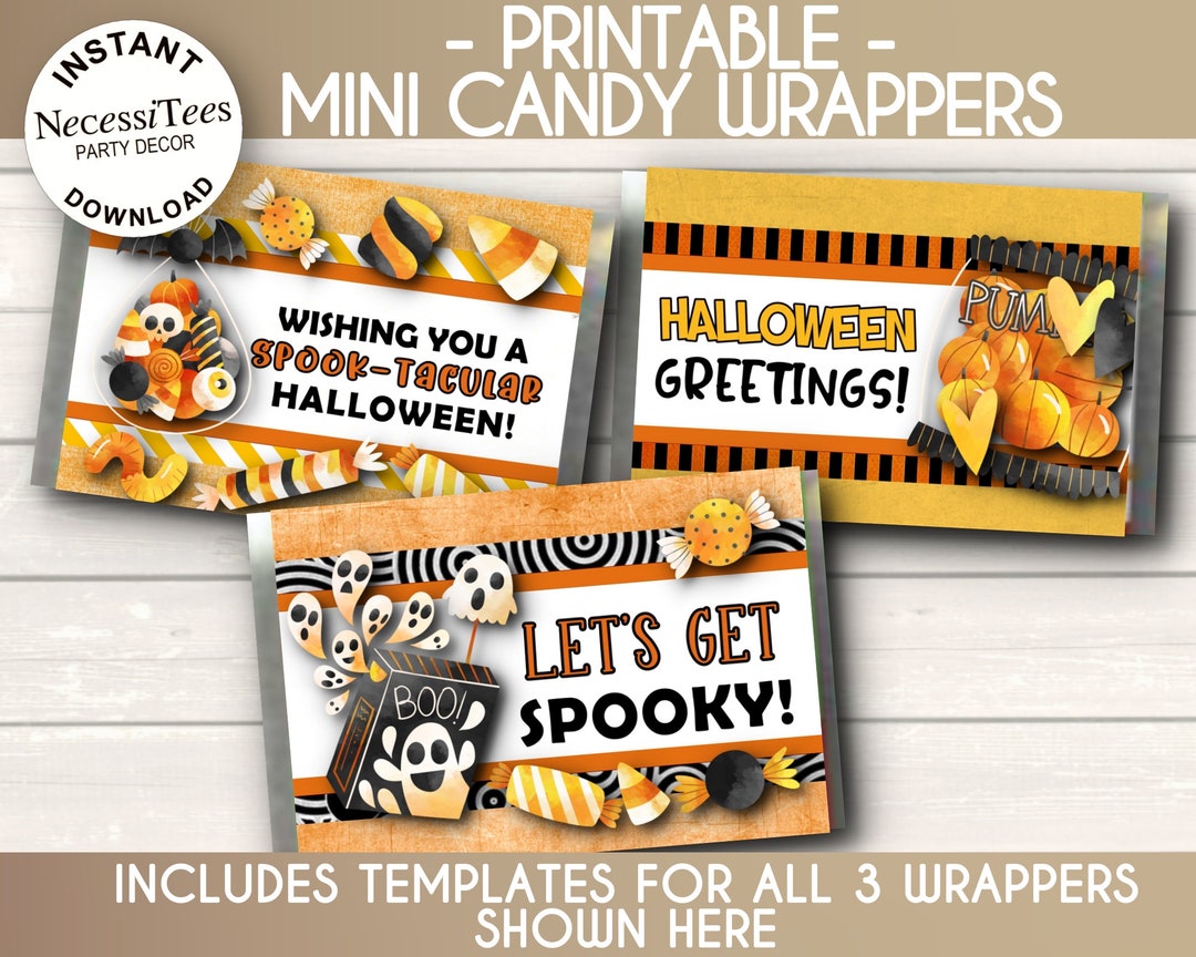 Printable Mini Candy Wrapper Templates