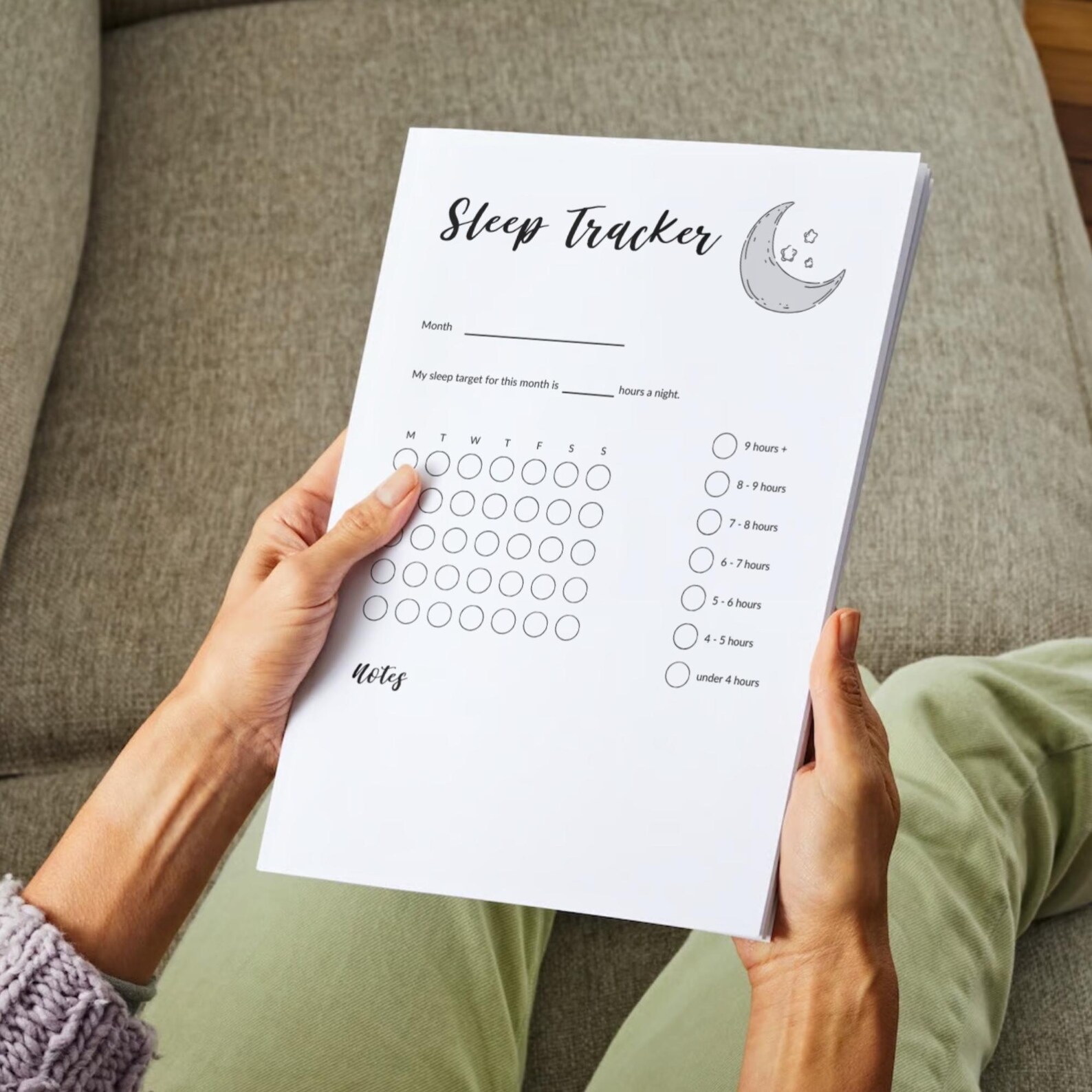 Sleep Tracker Printable A4 Habit Tracker for Better Sleep Monthly Sleep ...