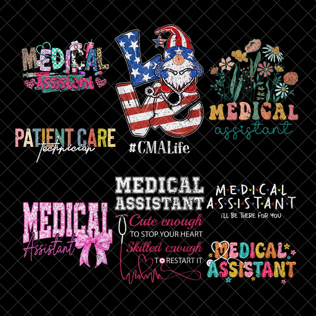 Medical Assistant Png Bundle, CMA Png, Certified Medical Assistant ...