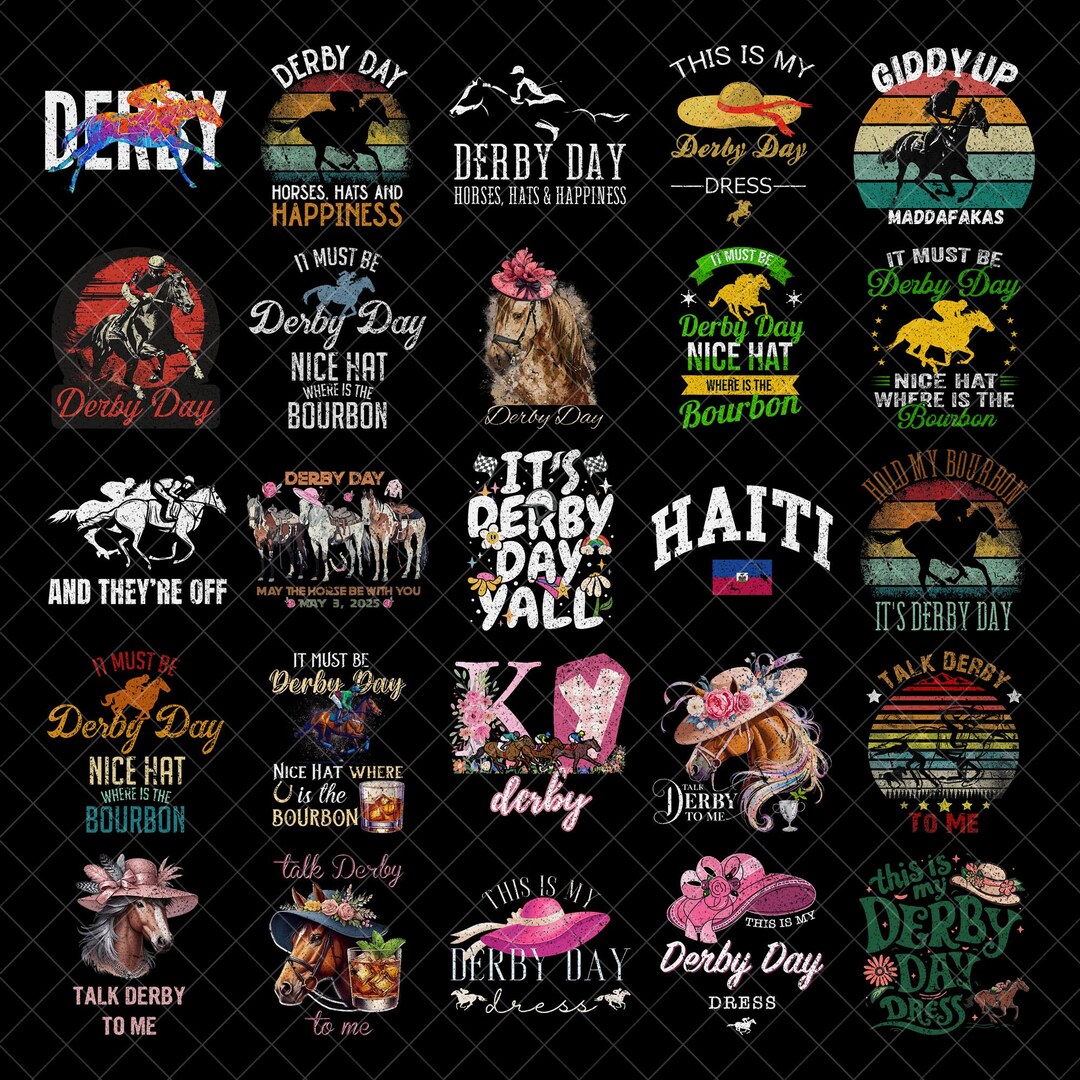 Kentucky Derby Png Bundle, Kentucky Png, Derby Bundle, Race Horse Shirt ...