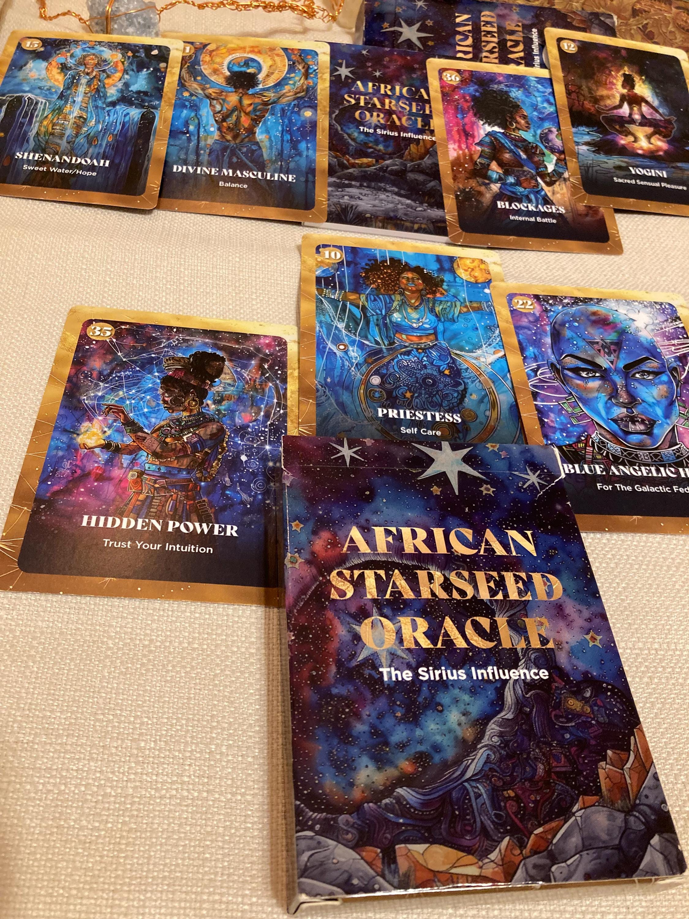 African Starseed Oracle Deck- Divine Ancestral + Galactic Wisdom ...