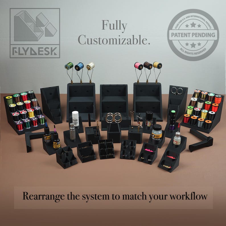 Flydesk Fly Tying Station Modular, Customizable, Expandable Www.flydesk ...