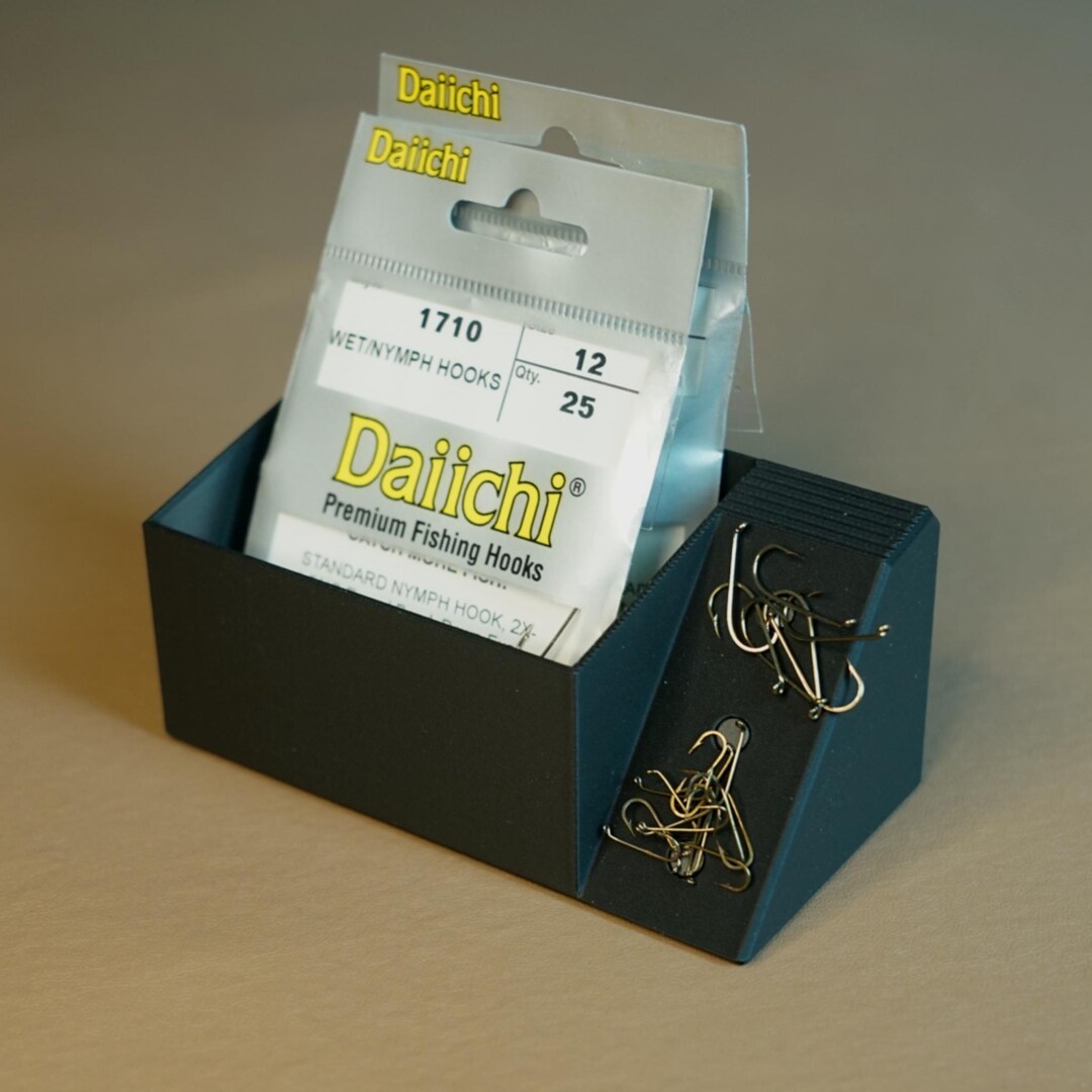 Flydesk Double Wide Hook or Bead Package Holder With Magnets (hooks Not ...