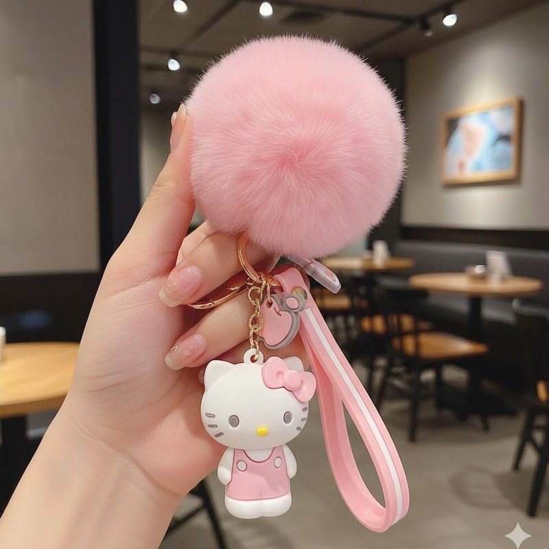 Hello Kittys Key Chain - Etsy