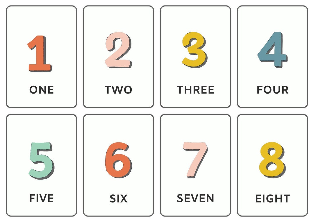 Boho Colored Numbers, Boho Numbers 1-30, Boho Numbers for Classroom ...