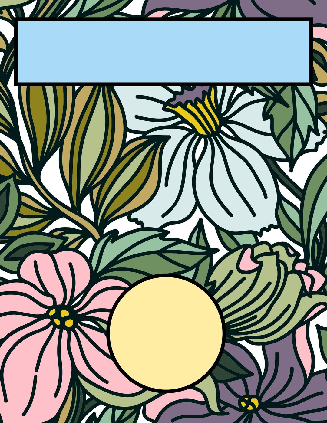 Teacher Planner, Floral Teacher Planner, Floral Teacher Organizer ...