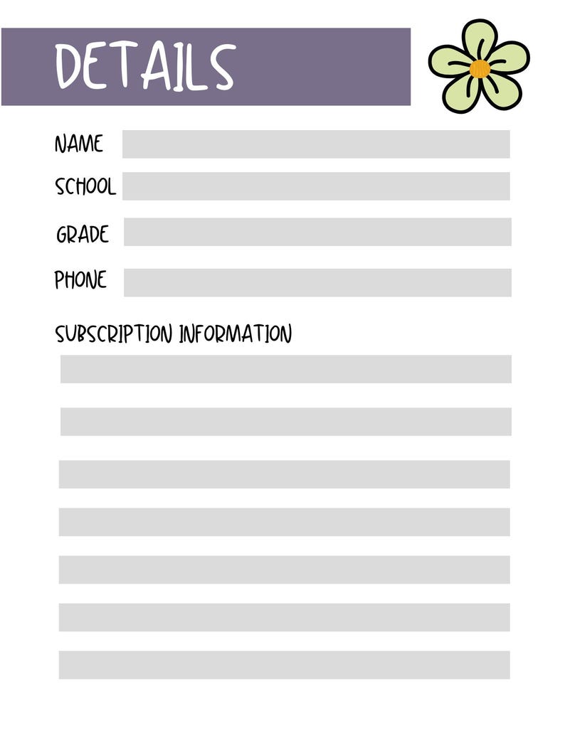 Teacher Planner, Floral Teacher Planner, Floral Teacher Organizer ...