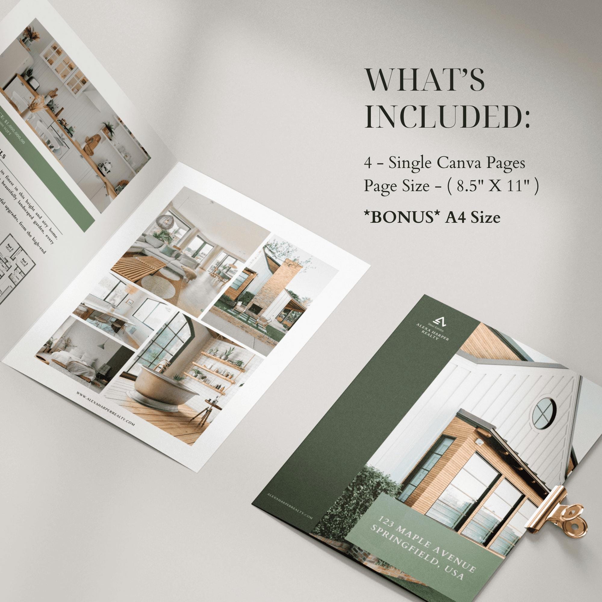 Luxury Property Brochure Real Estate Marketing for New Listings Open ...