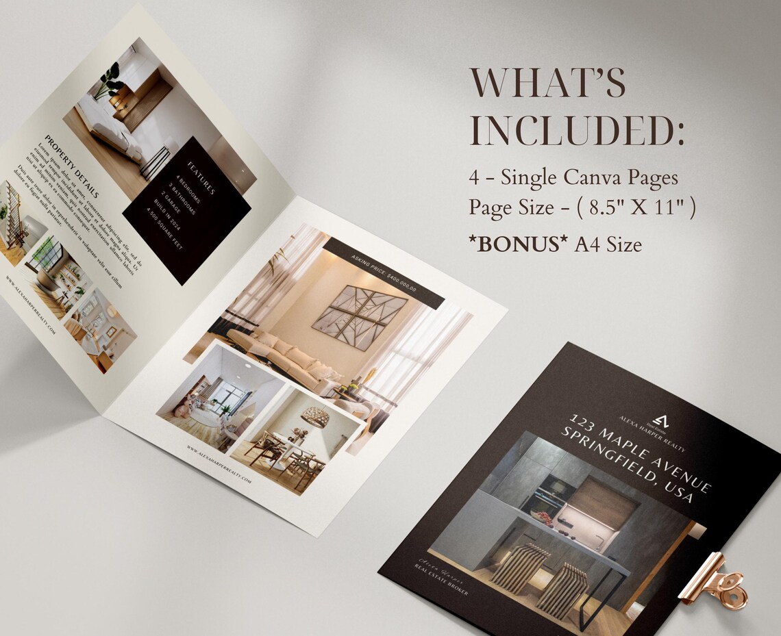 Modern Real Estate Brochure, Luxury Property Brochure, Real Estate ...