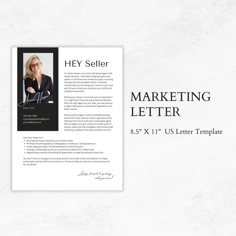 Real Estate FSBO Prospecting Letter, for Sale by Owner, Realtor ...