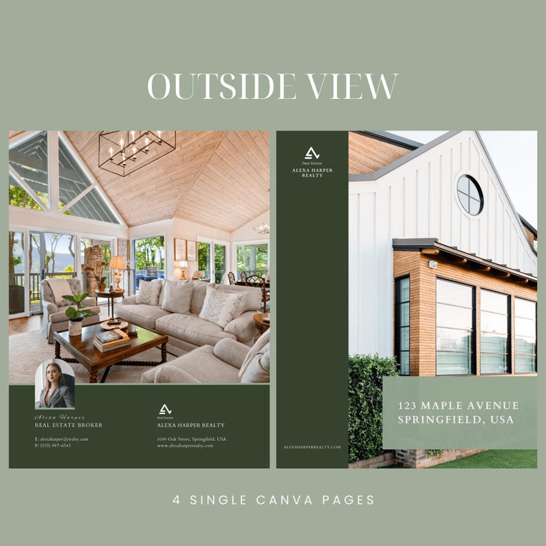 Luxury Property Brochure Real Estate Marketing for New Listings Open ...