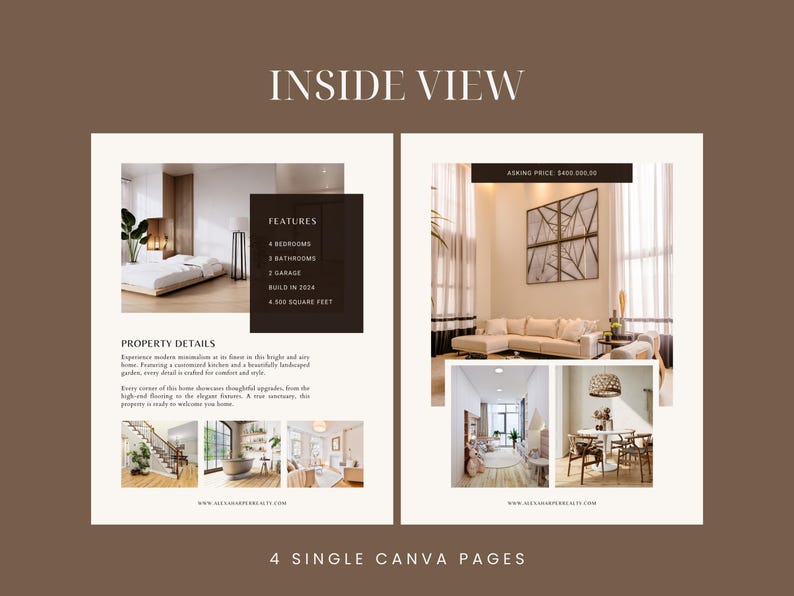 Modern Real Estate Brochure, Luxury Property Brochure, Real Estate ...