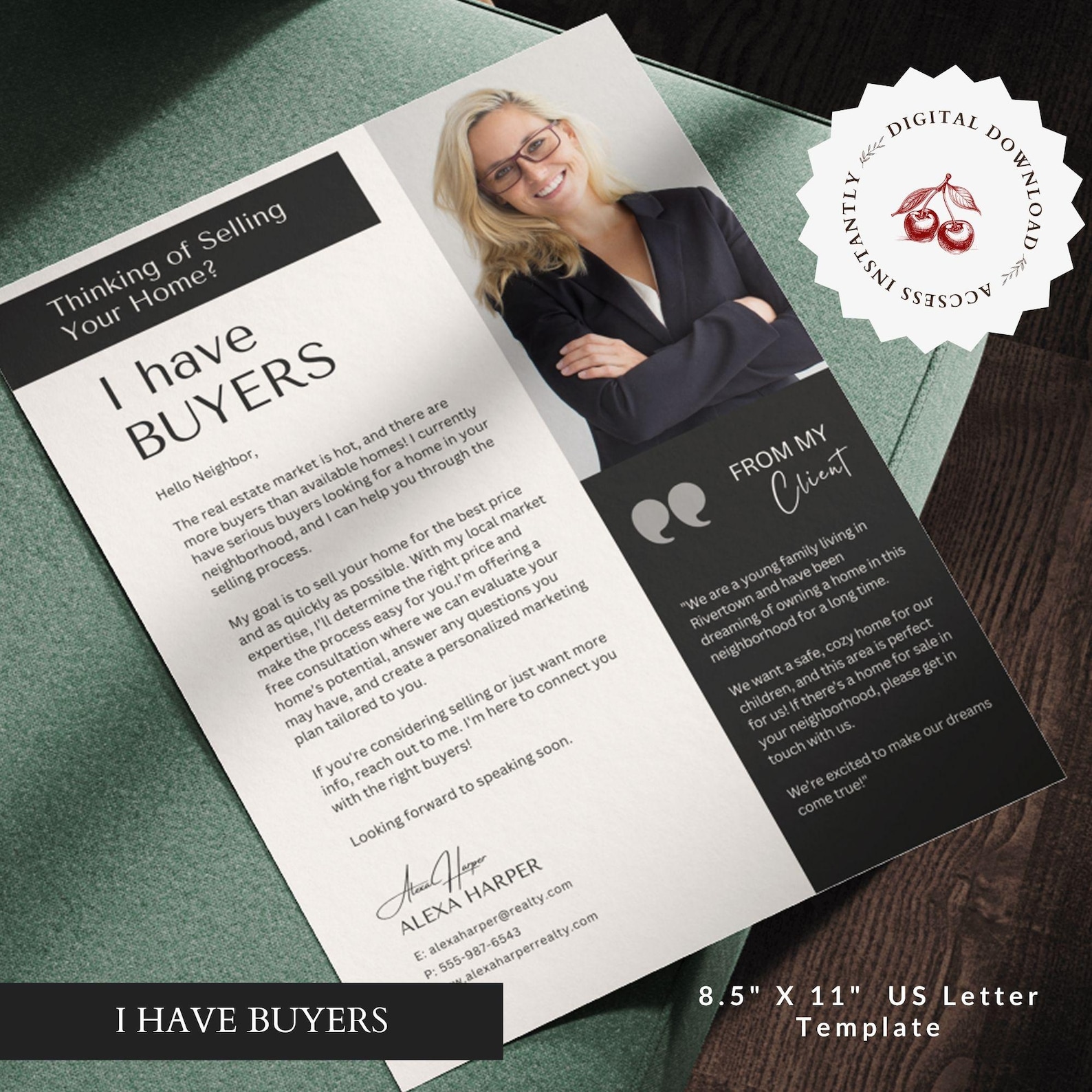 Luxury Real Estate Letter Bundle, Realtor Farming Letters, Prospecting ...