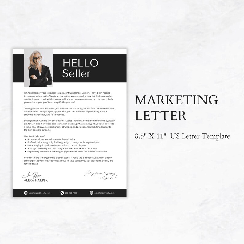 FSBO Letter Template for Realtors, for Sale by Owner Letter, Farming ...