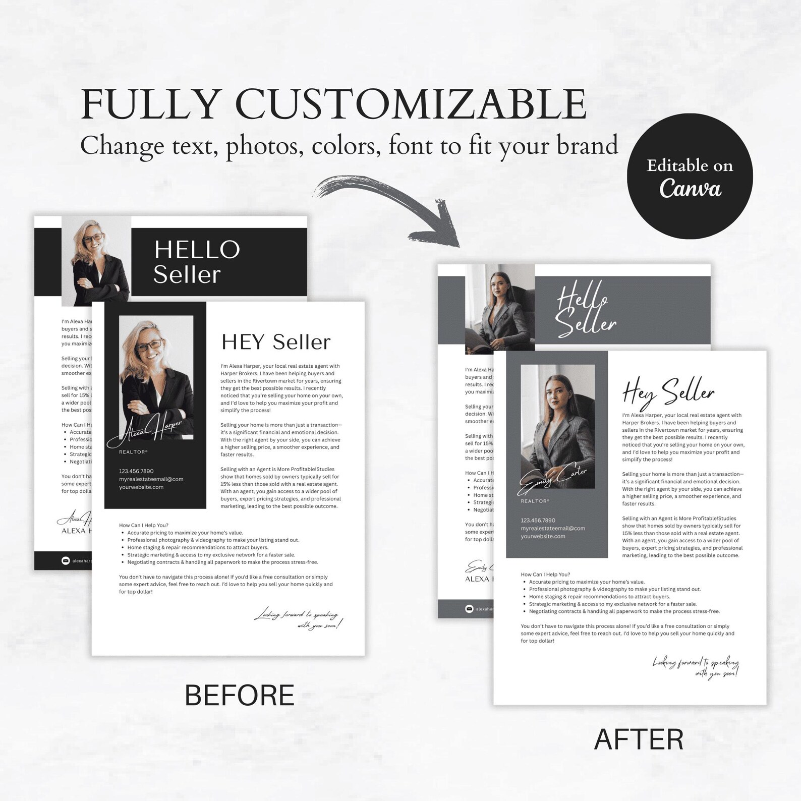 FSBO Letter Template for Realtors, for Sale by Owner Real Estate Letter ...