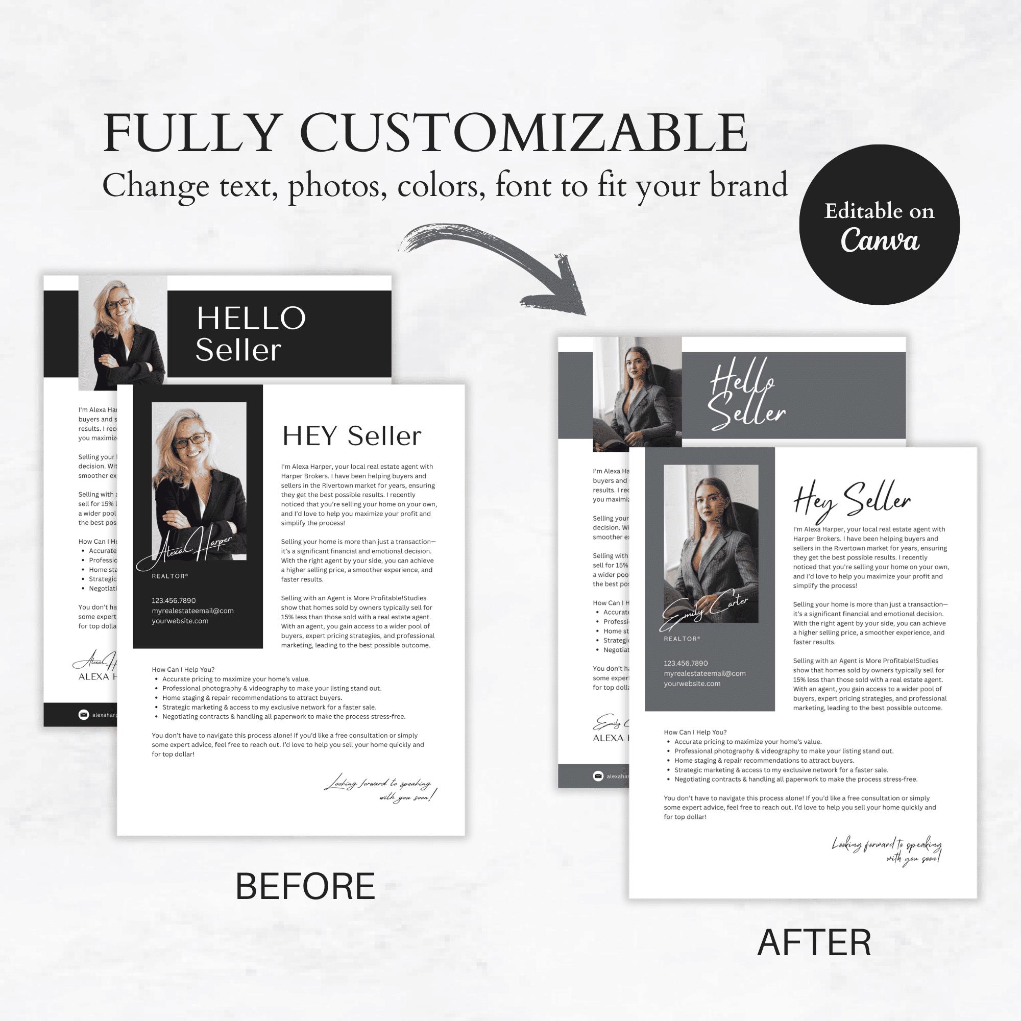 FSBO Letter Template for Realtors, for Sale by Owner Real Estate Letter ...