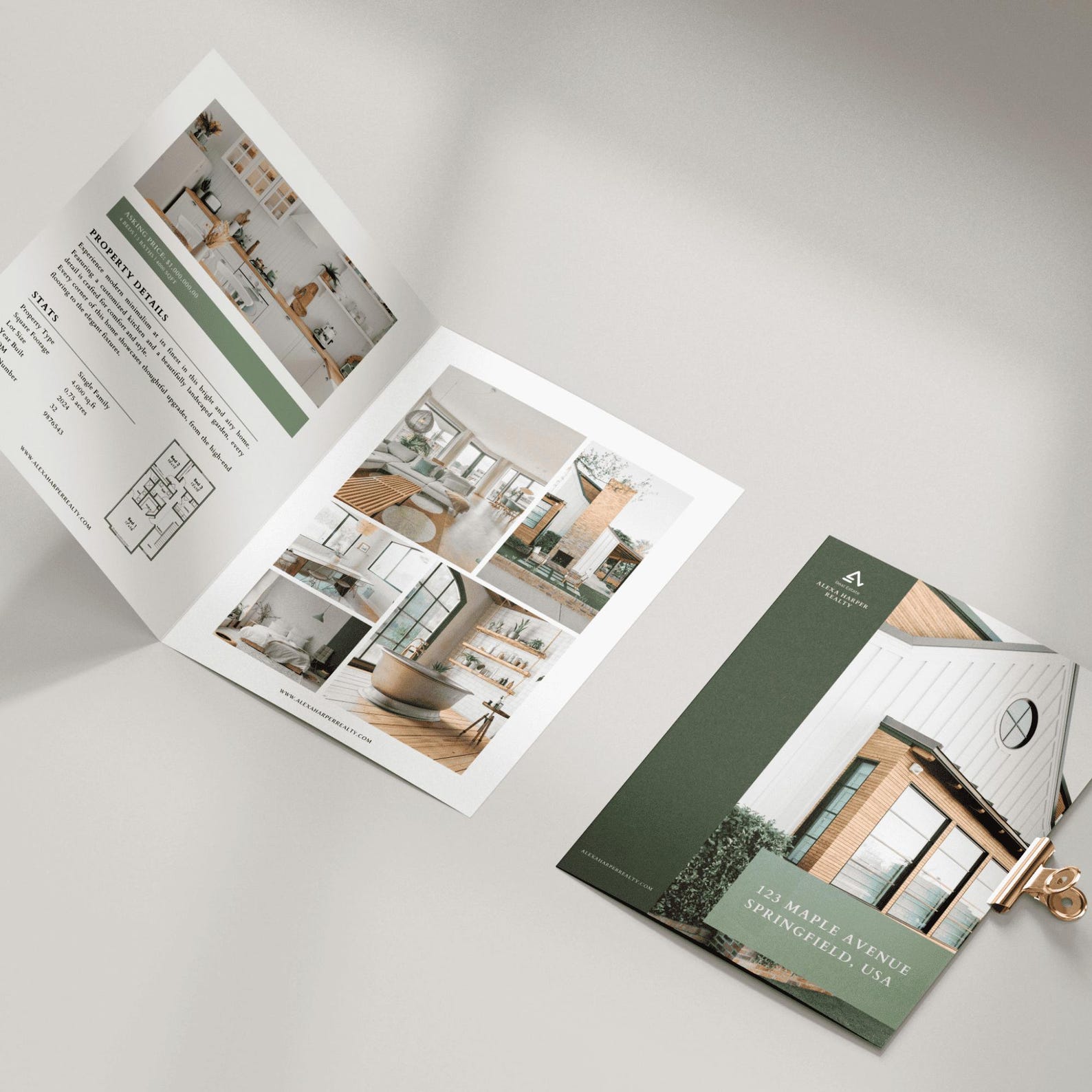 Luxury Property Brochure Real Estate Marketing for New Listings Open ...