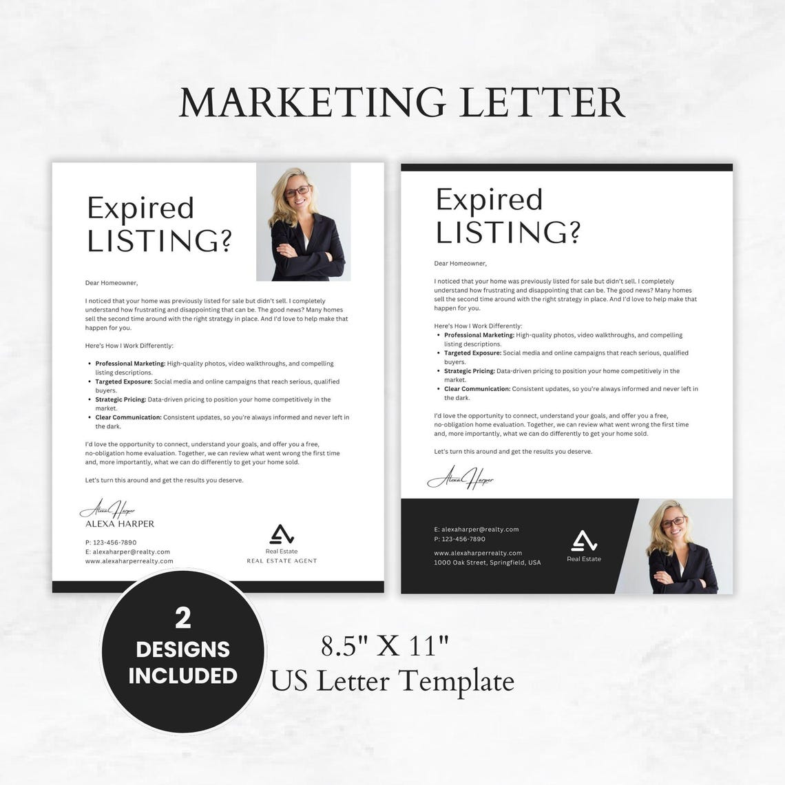 Real Estate Expired Listing Letter, Luxury Real Estate Marketing ...